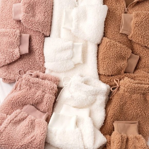 Reine | Tops | Last Set Teddy Bear Sherpa Set | Poshmark